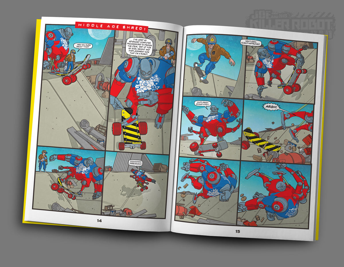 Joe and His Killer Robot Dad ‘Comic Stuff’ by Mark Mosedale, Mick McMa ...